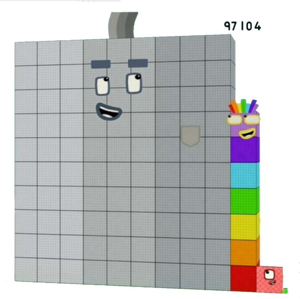 Numberblock Ninety Seven Thousand One Hundred Four EPuzzle Photo Puzzle